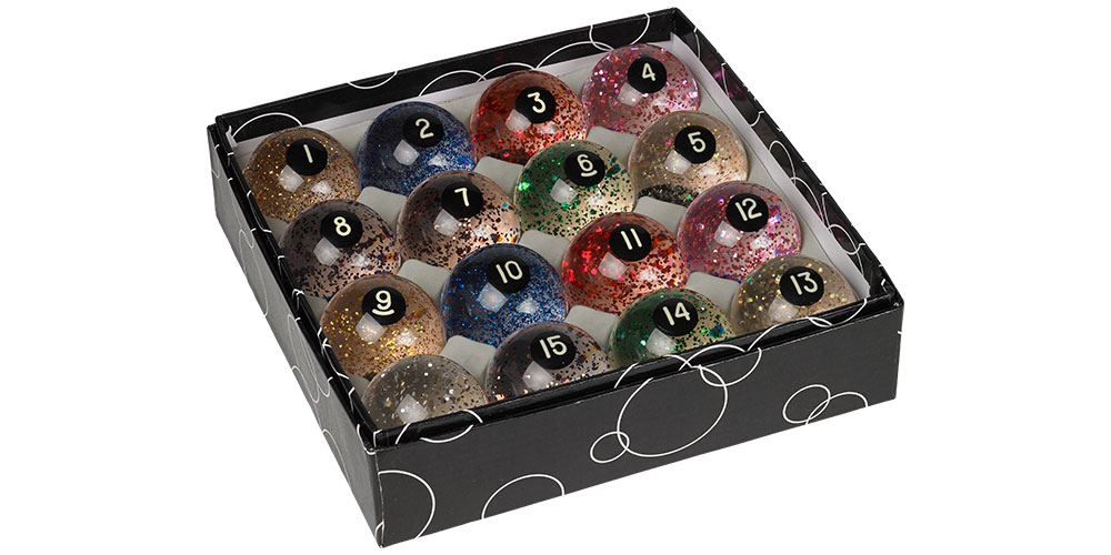Novelty Items | Billiard Ball Sets | Glitter Ball Set