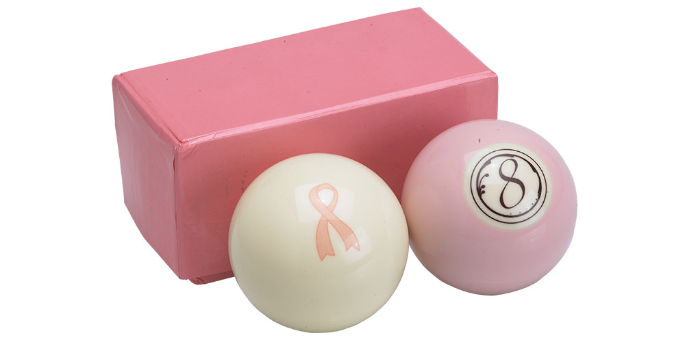 Breast Cancer Awareness Pool Balls