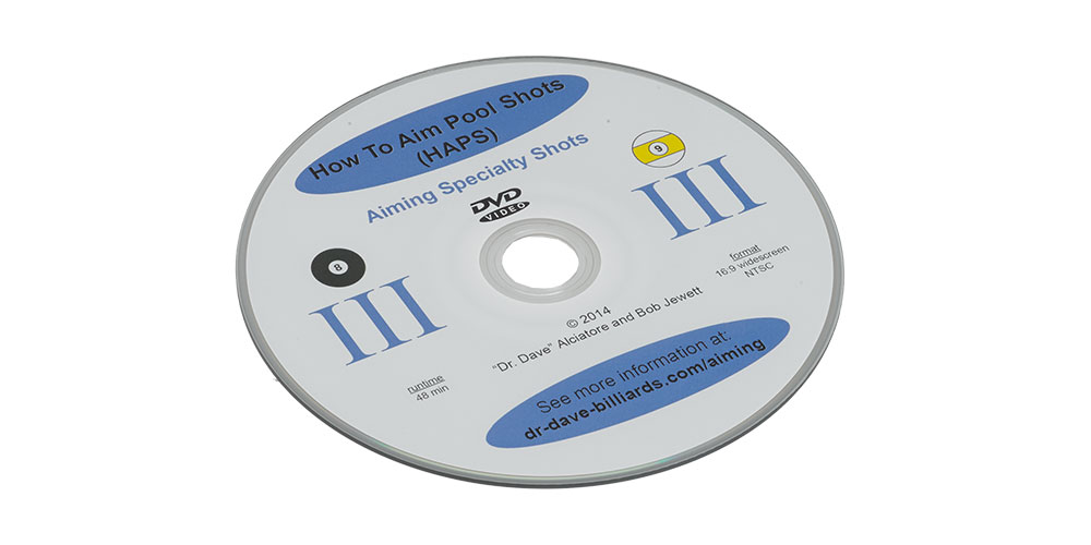 Dr. Dave's How to Aim Pool Shots DVD 3 - Aiming Kick and Bank Shots