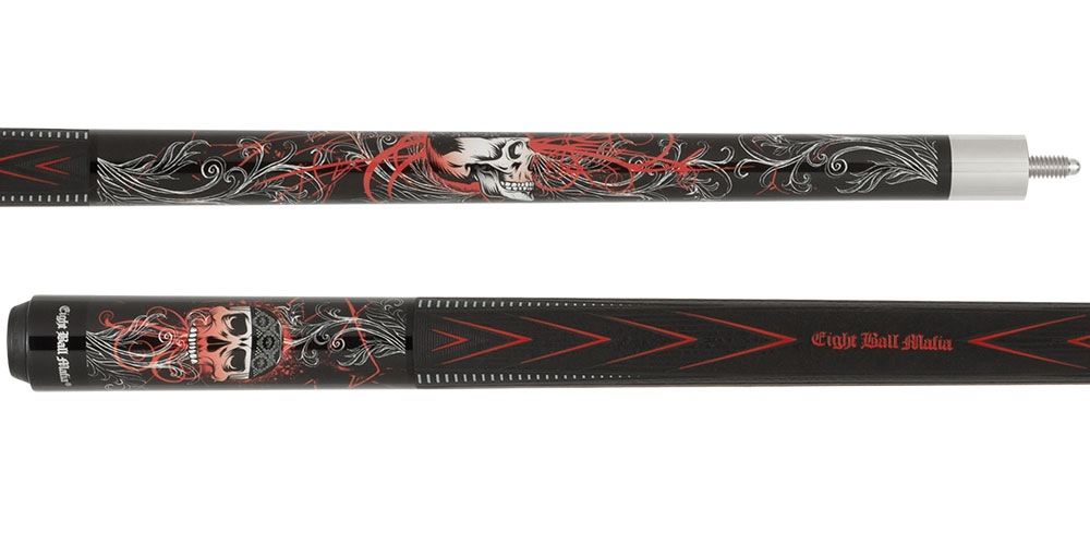 Eight Ball Mafia Red Biker Skull Sports Wrap | Eight Ball Mafia Pool ...