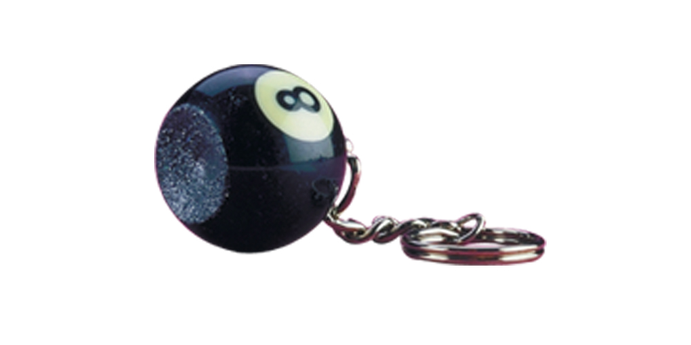 8 Ball Key Chain with Scuffer