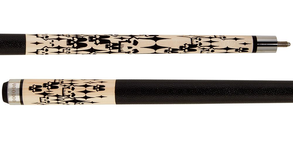 Voodoo Pool Cues | Voodoo VOD39 Pool Cue | Skull Designs